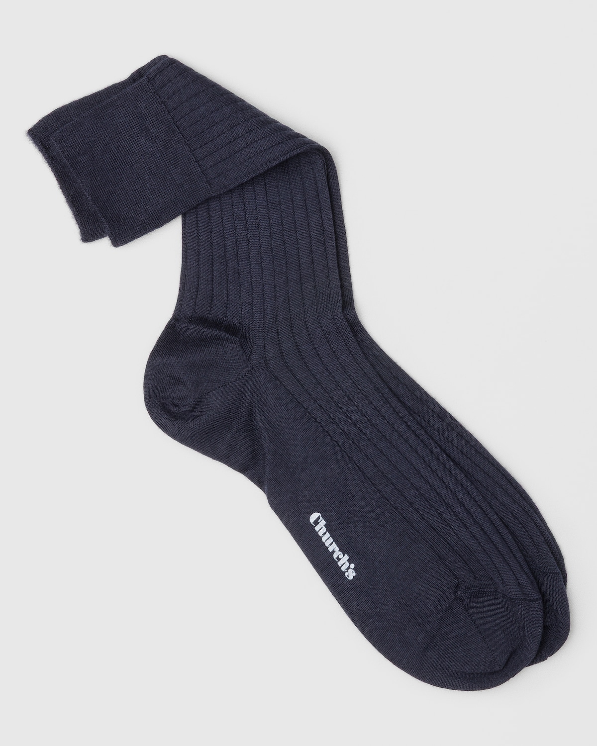 Navy Silk Cashmere Socks | Church's