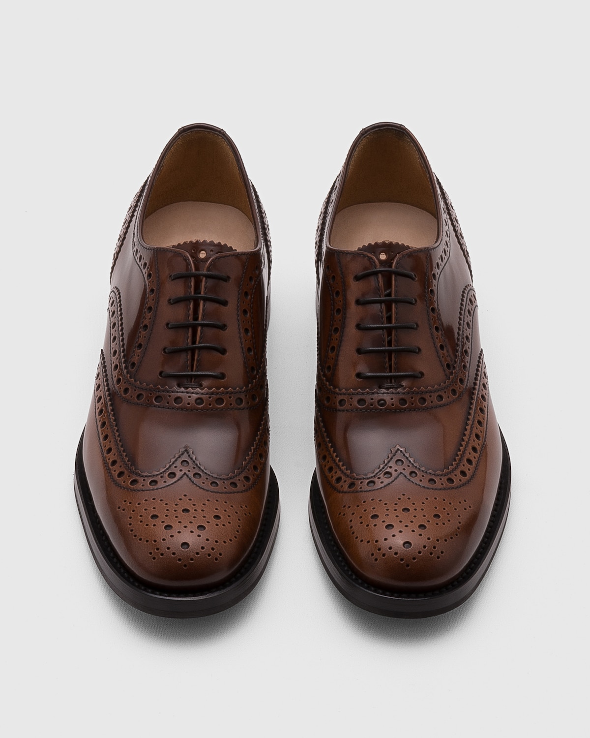 Tabac Polished Fumè Oxford Brogue | Church's