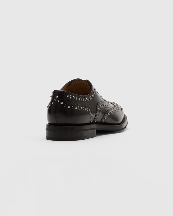 Black Polished Binder Oxford Brogue with Studs | Church's