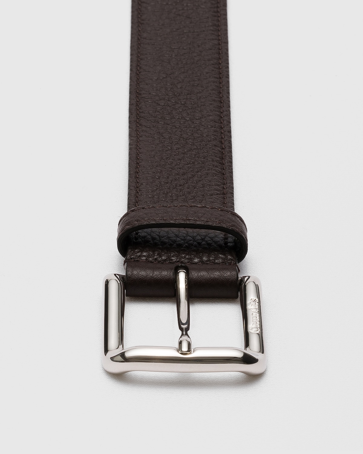 Coffee Deer Print Calfskin Belt | Church's