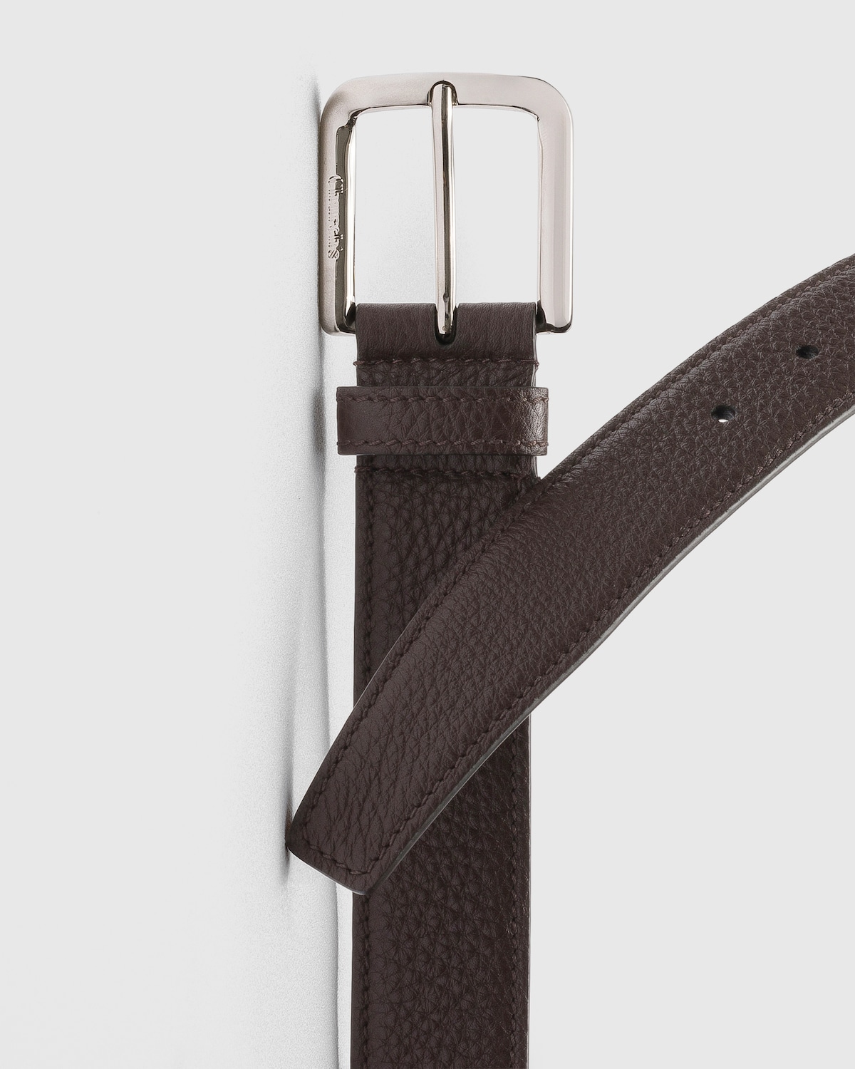 Coffee Deer Print Calfskin Belt | Church's
