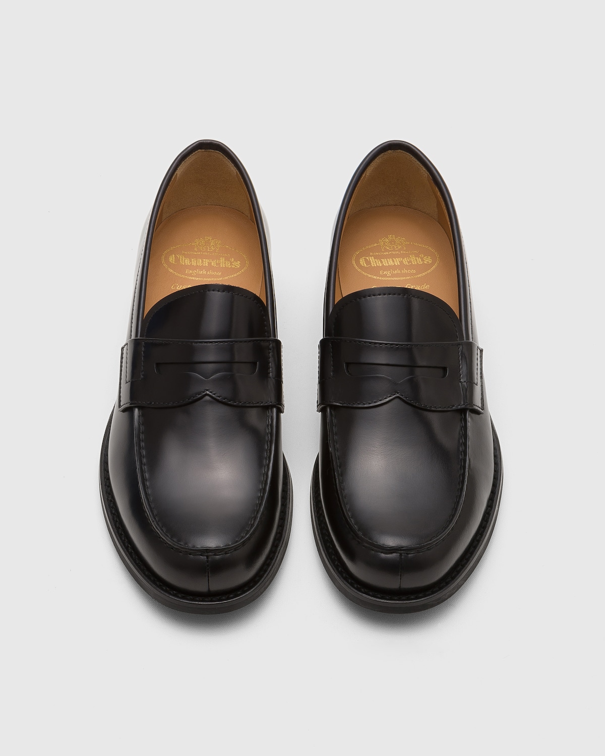 Black Bright Calf Leather Loafer | Church's