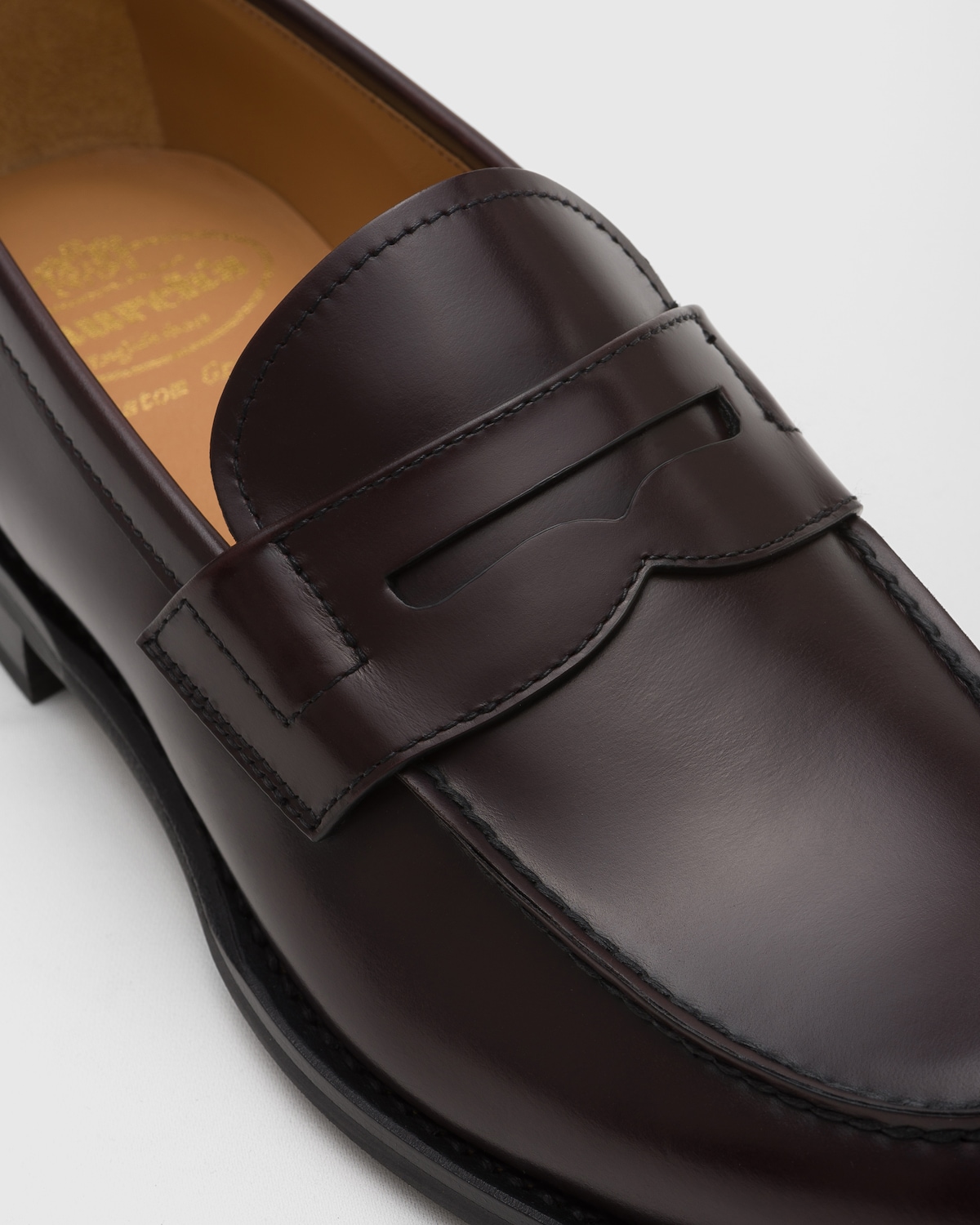 Burgundy Bright Calf Leather Loafer | Church's