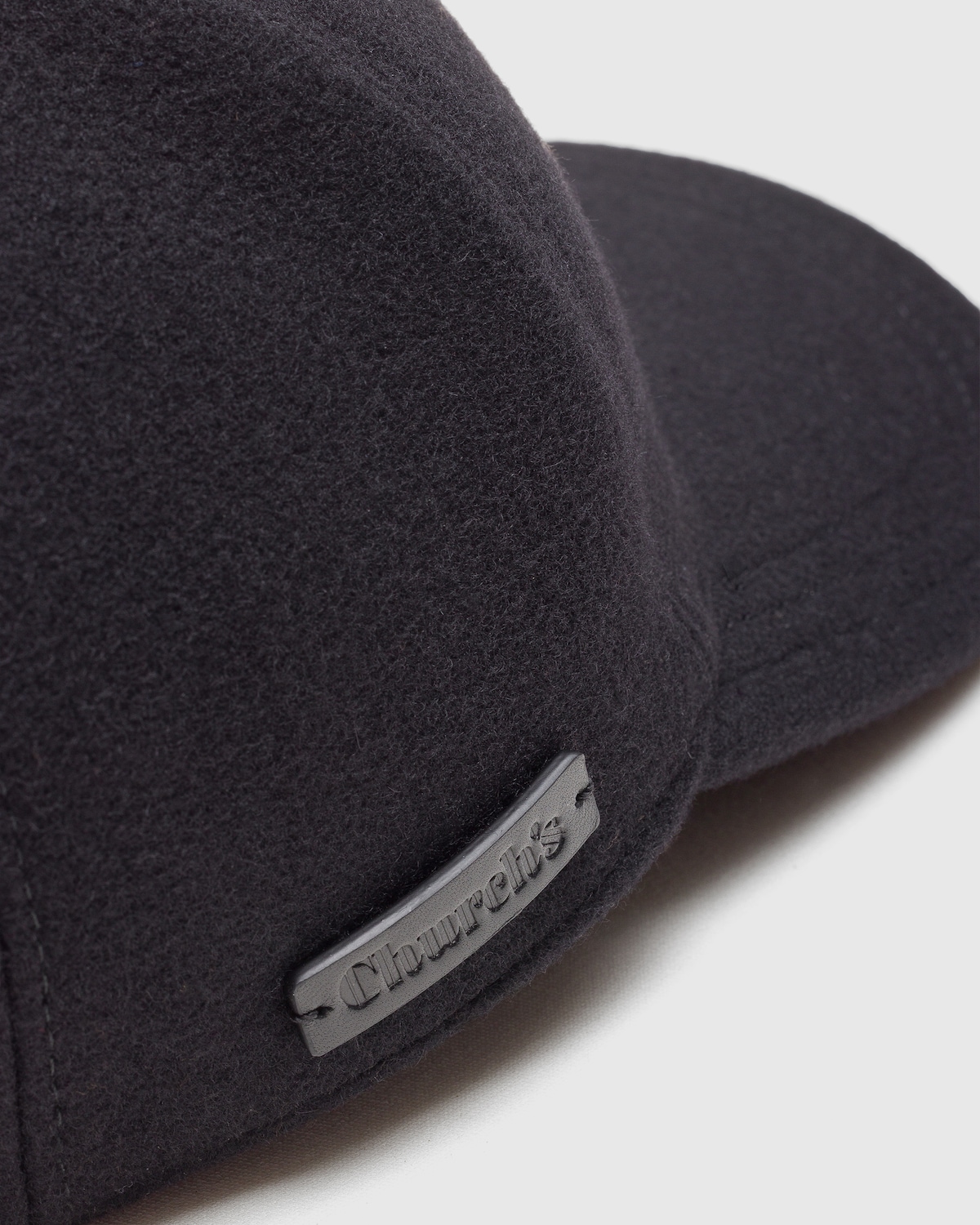 Black Wool Baseball Cap | Church's