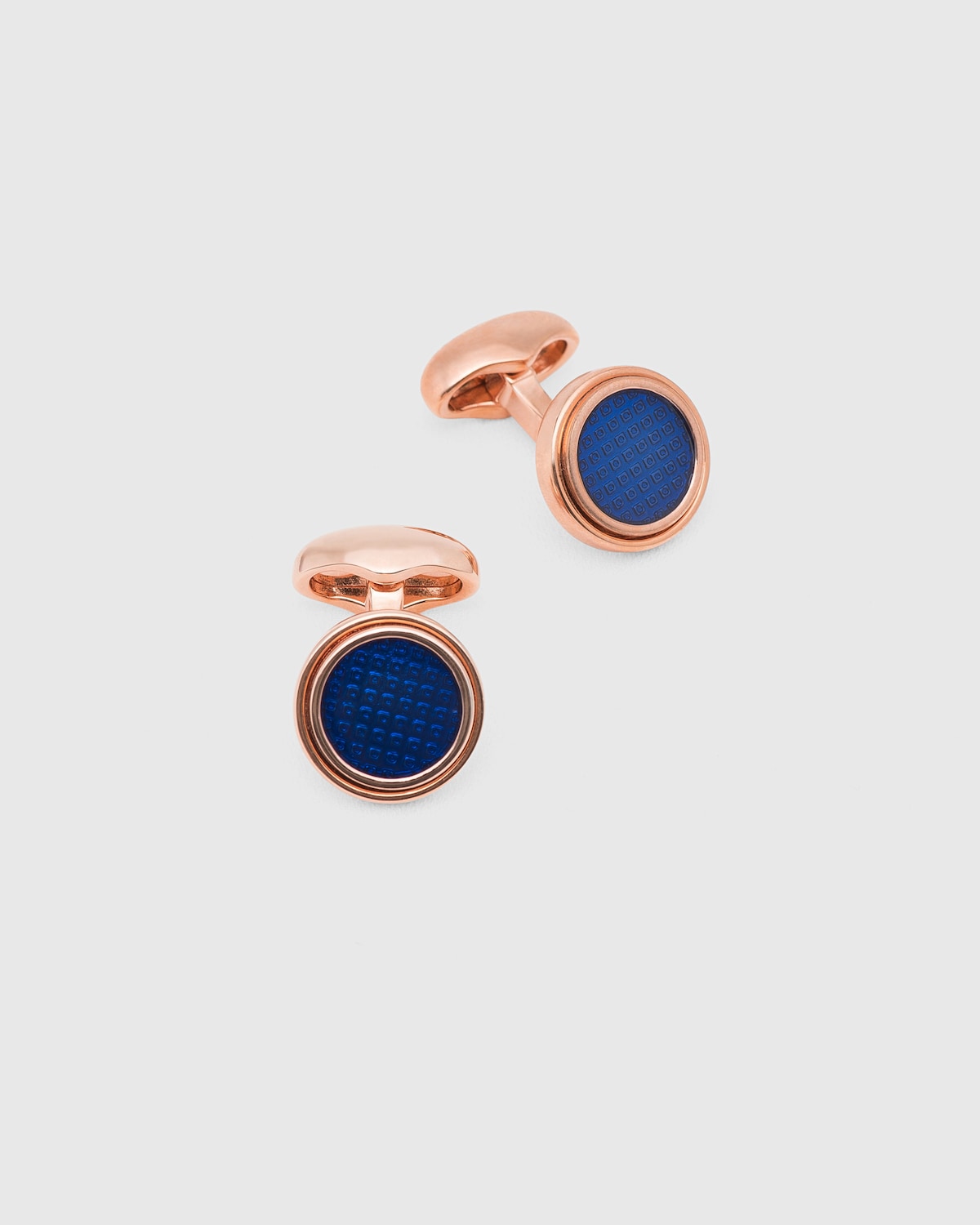 Blue Step Cufflinks Round | Church's