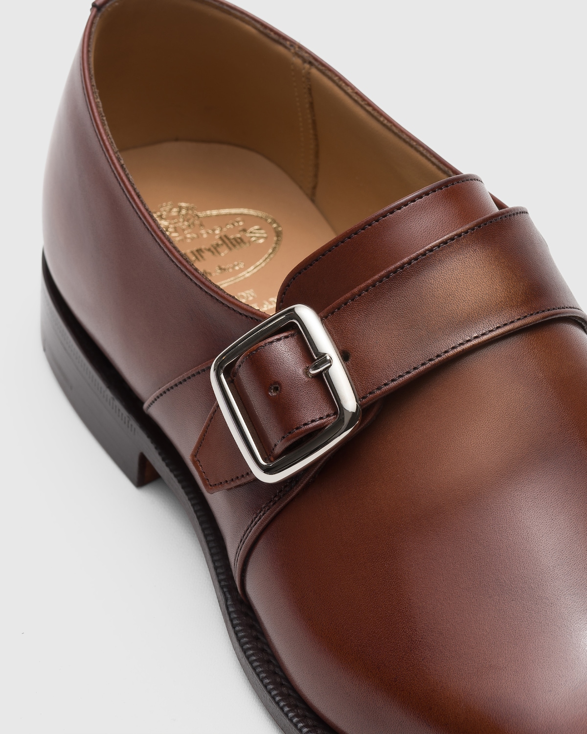 Burnt Bleached Calfskin Monk Strap | Church's