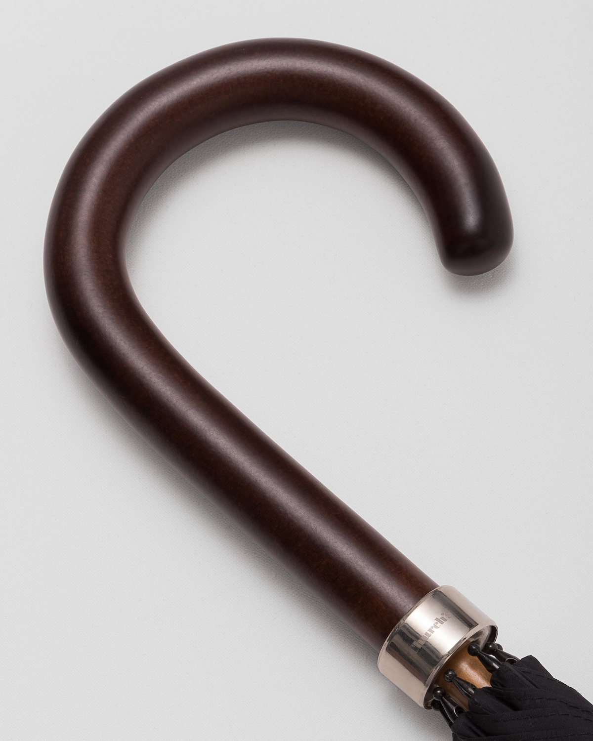Black Umbrella with Maple wood handle | Church's