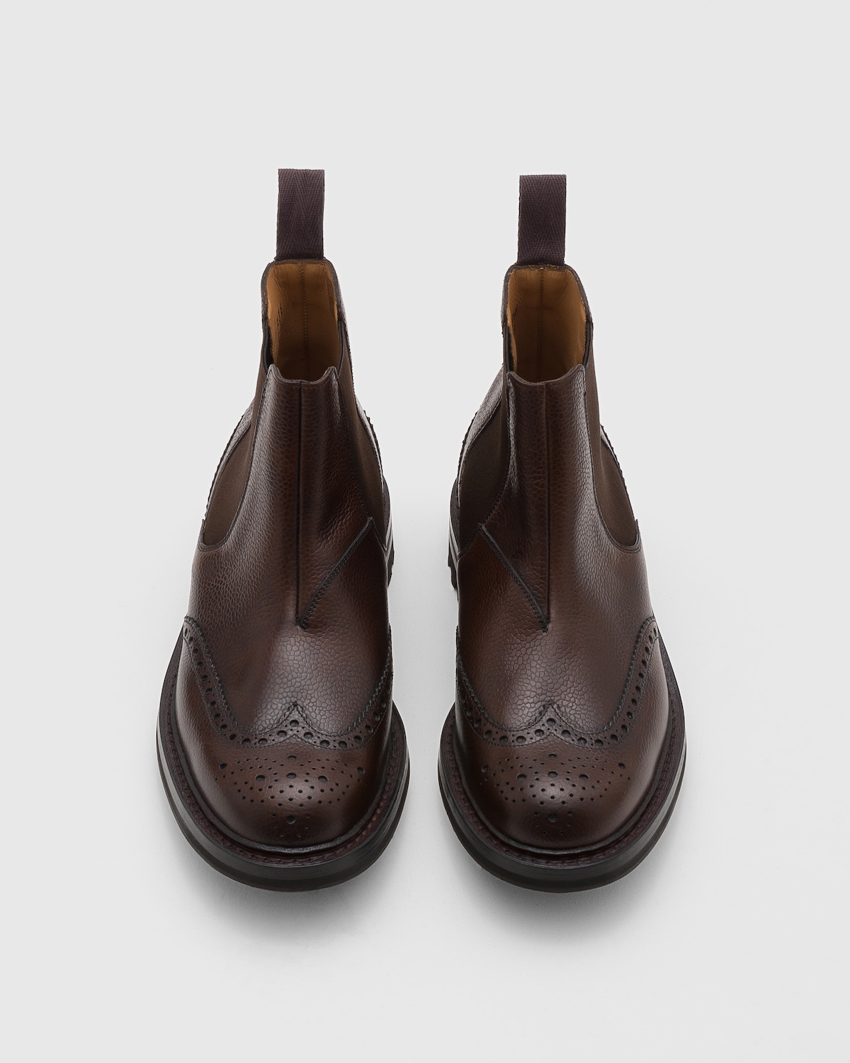 Ebony Highland Grain Chelsea Boot Brogue | Church's